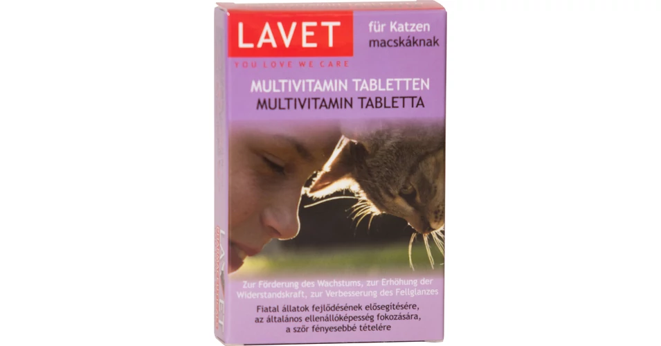 Lavet Multivitamin Tabletta macska 50db - Lavet Pharmaceuticals Ltd ...